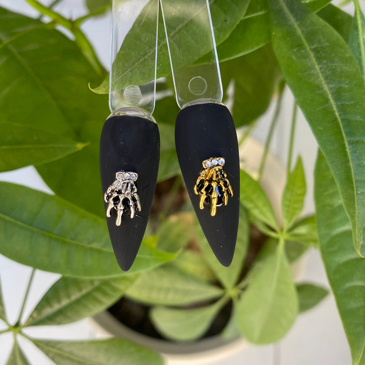 CHROME SKELETON HAND | Thenailshopxkat